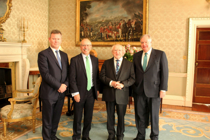President receives the new Chairman of The Ireland Funds America Mr ...